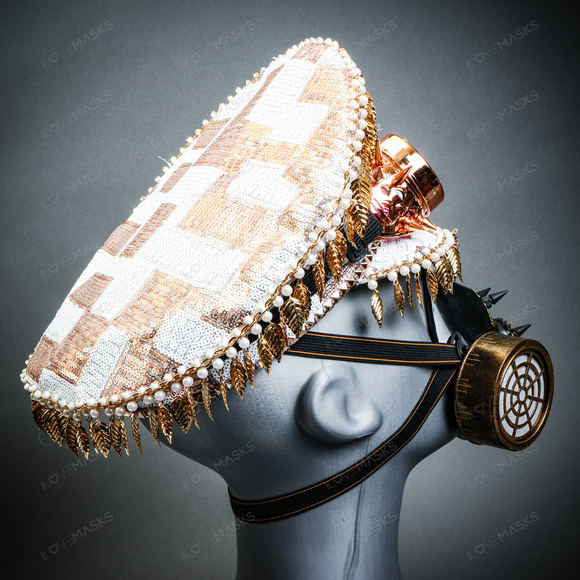 ILOVEMASKS | Accessories | Luxury Rose Gold Leaf Captain Party Military ...